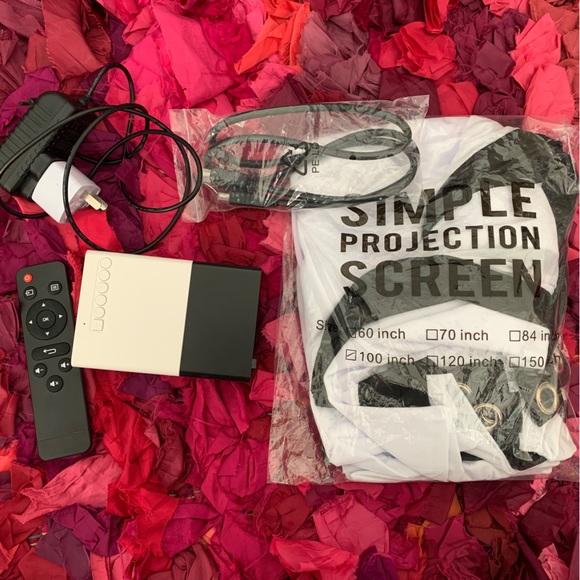 Other | Mini Projector W Screen And Hdmi Chord | Poshmark
